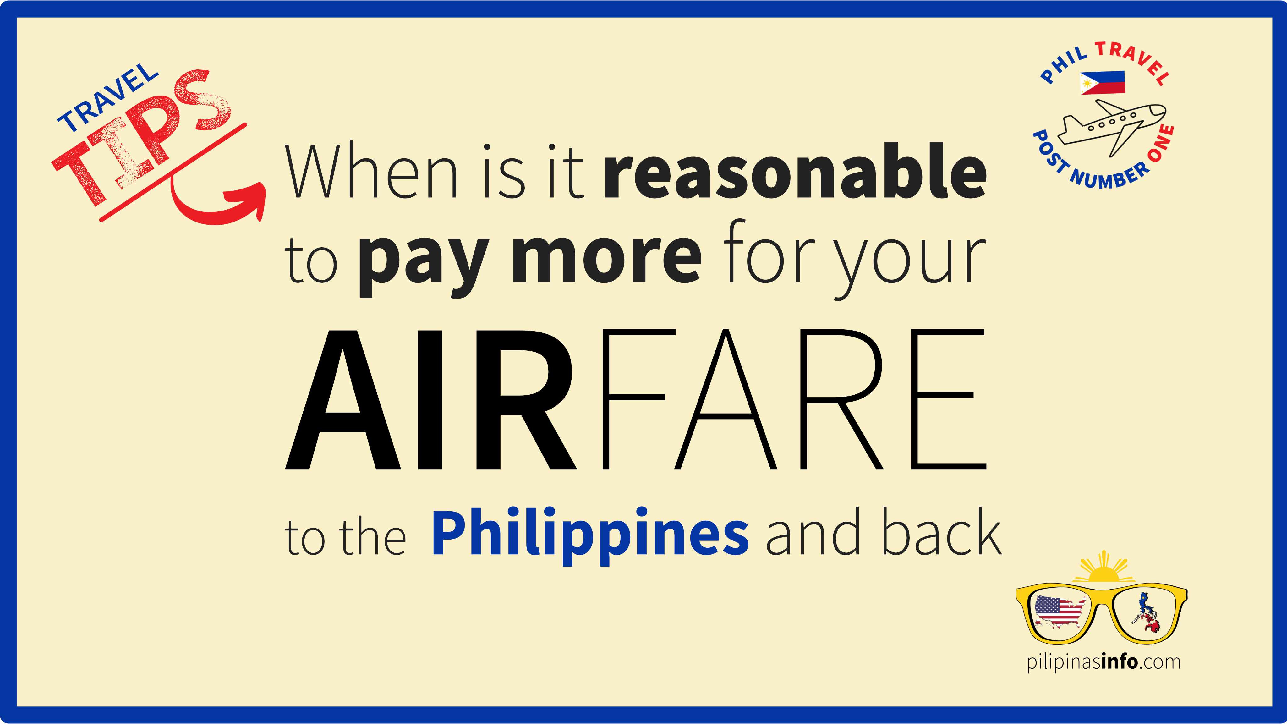 Philippine Airfare: When it is Worth to Pay More