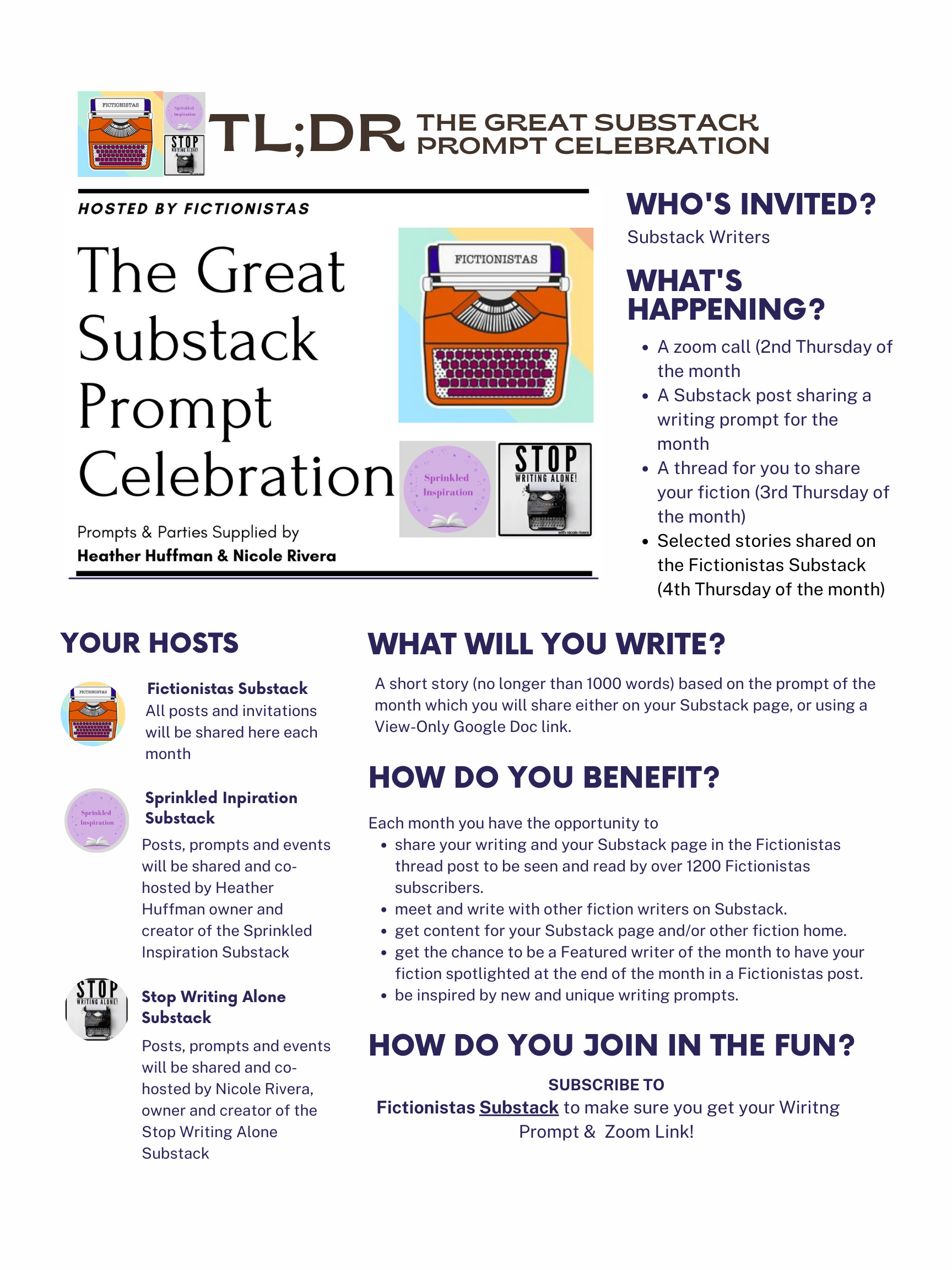 June 2023 The Great Substack Prompt Celebration