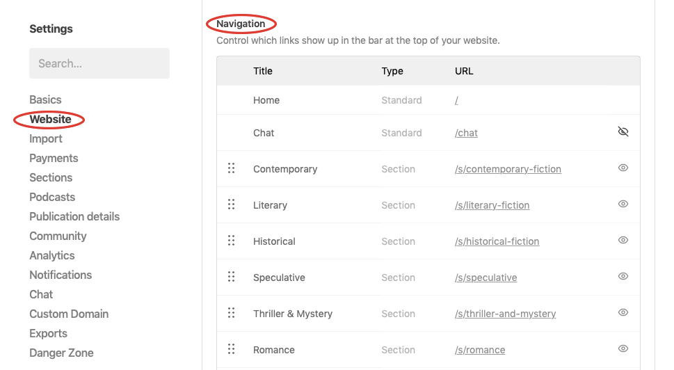 Creating Sections For Your Book - The Library