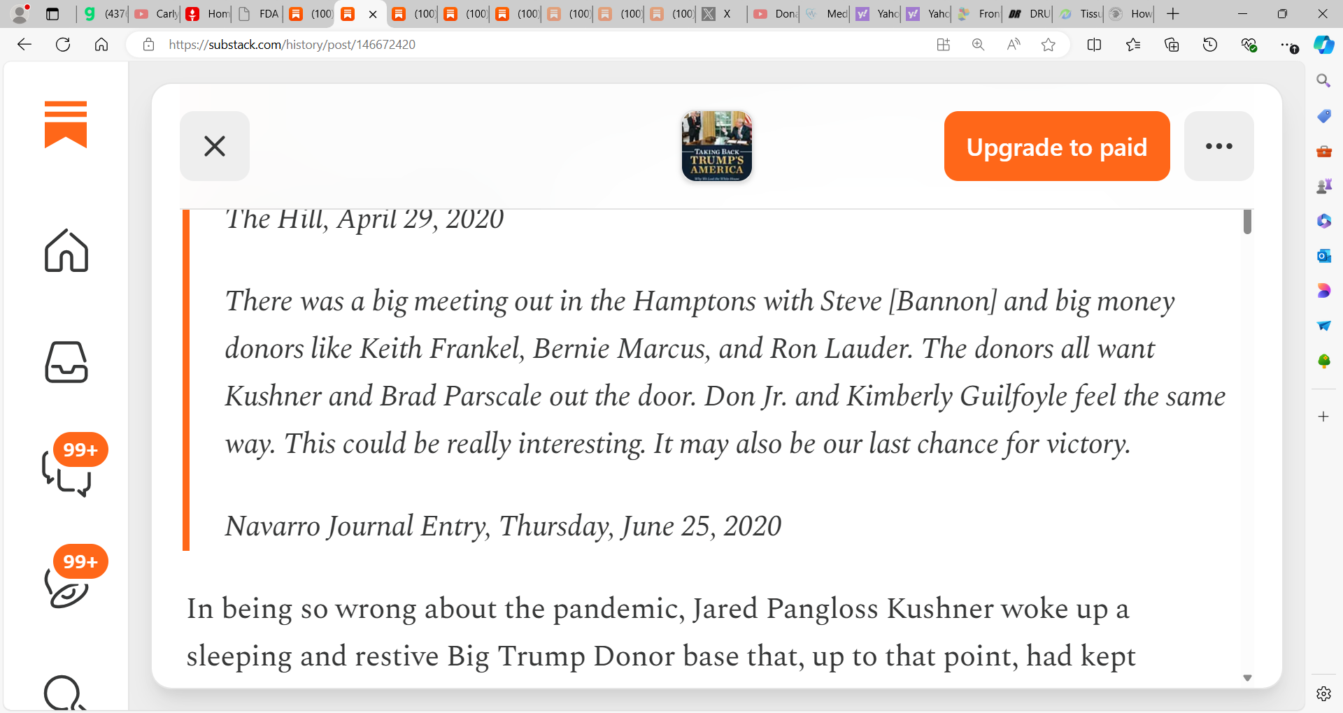 Kushner: why did Peter Navarro and Steve Bannon not want Kushner near ...