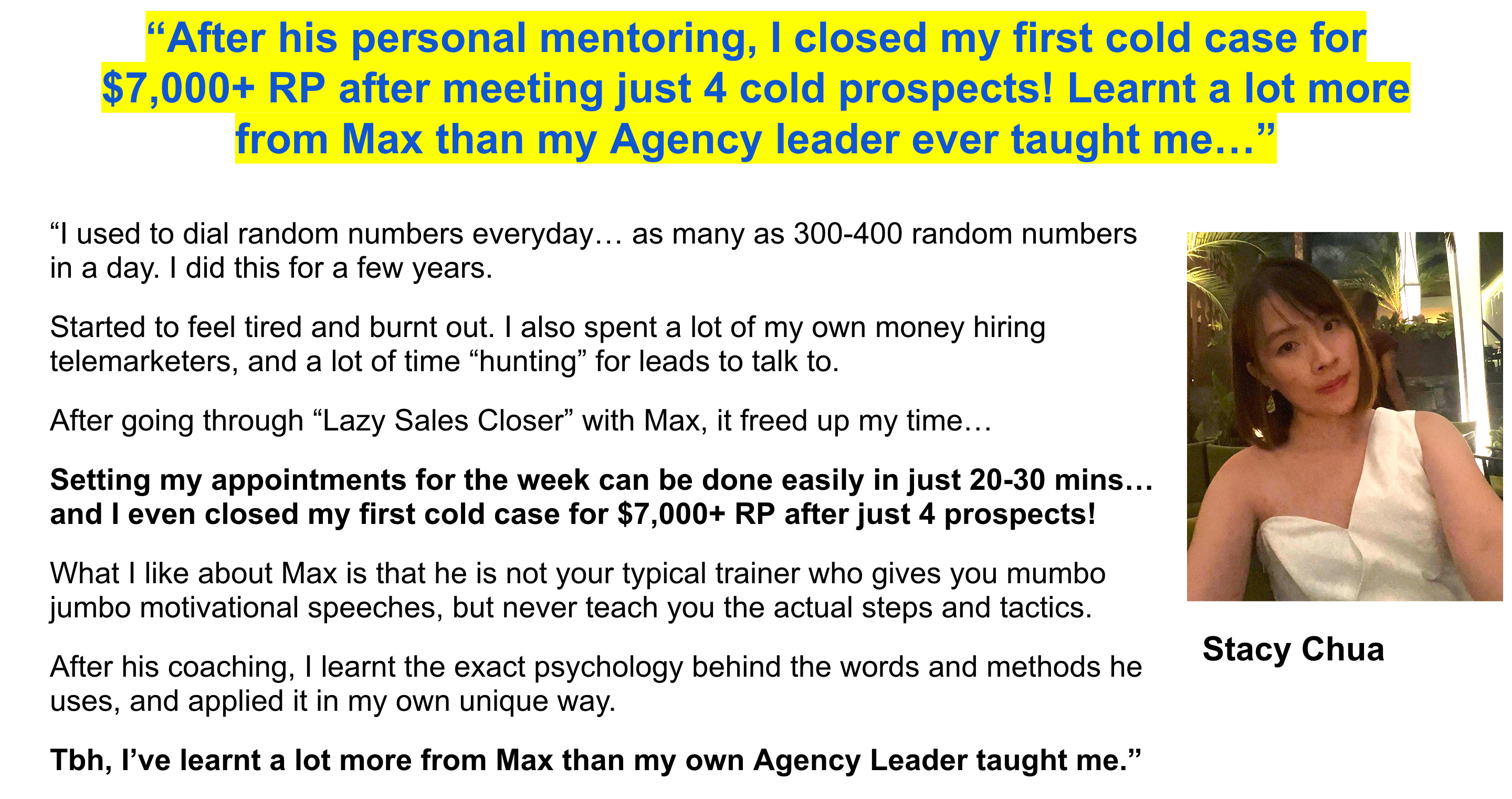 Client Results - by Max Koh