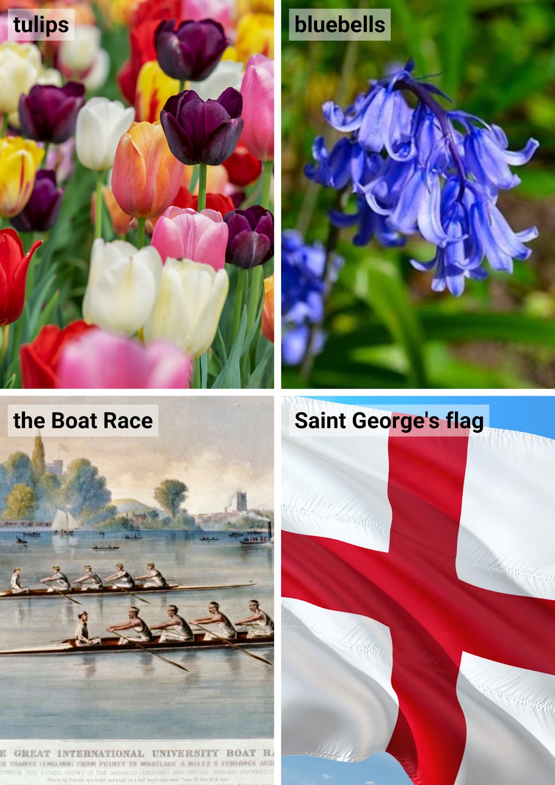 April in England - a reading lesson