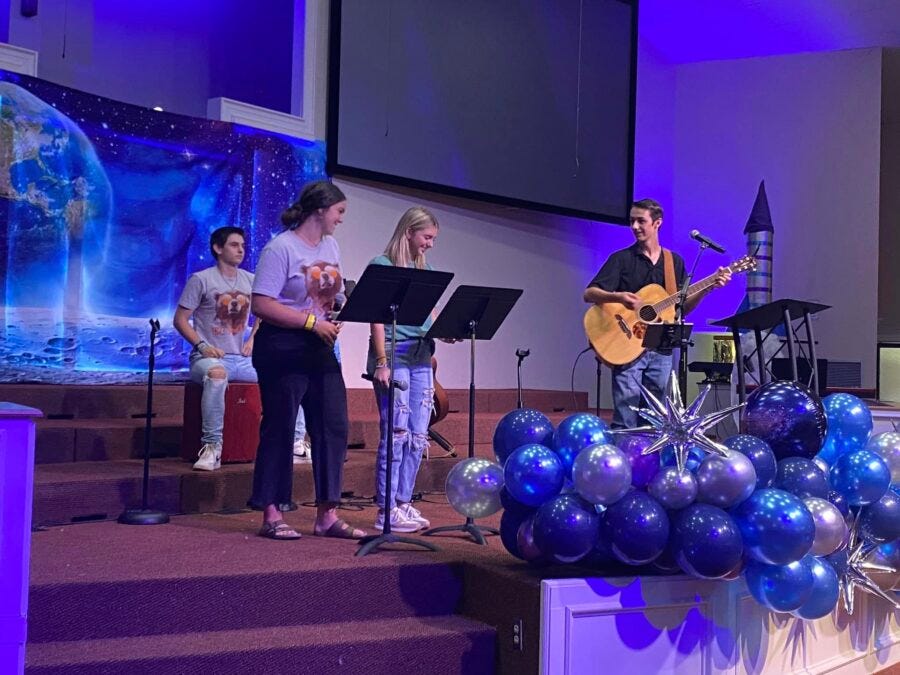 A Gallery Of The Faithful Gathering For Church. Album 47