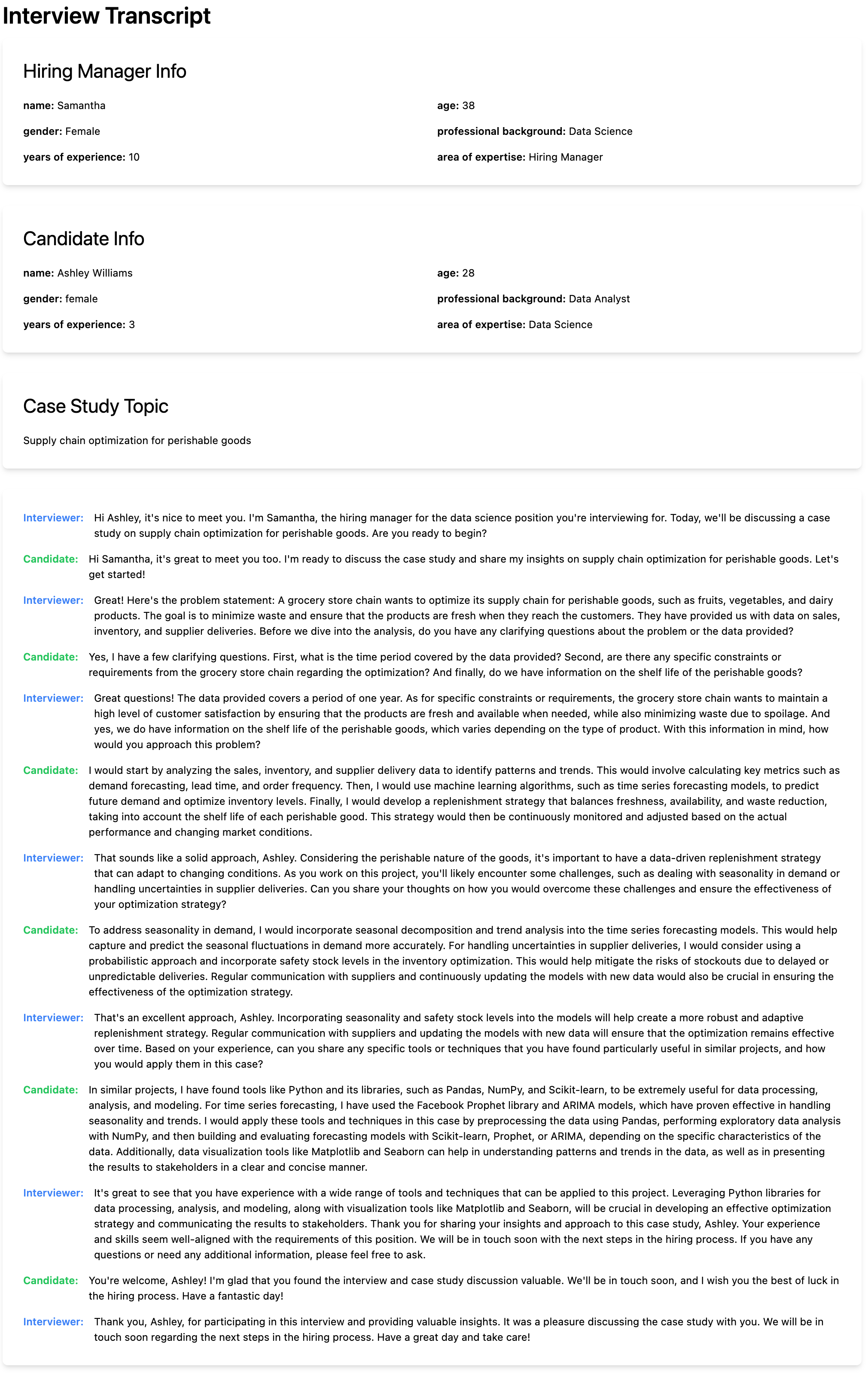 Case Study - Supply chain optimization - by Sangy