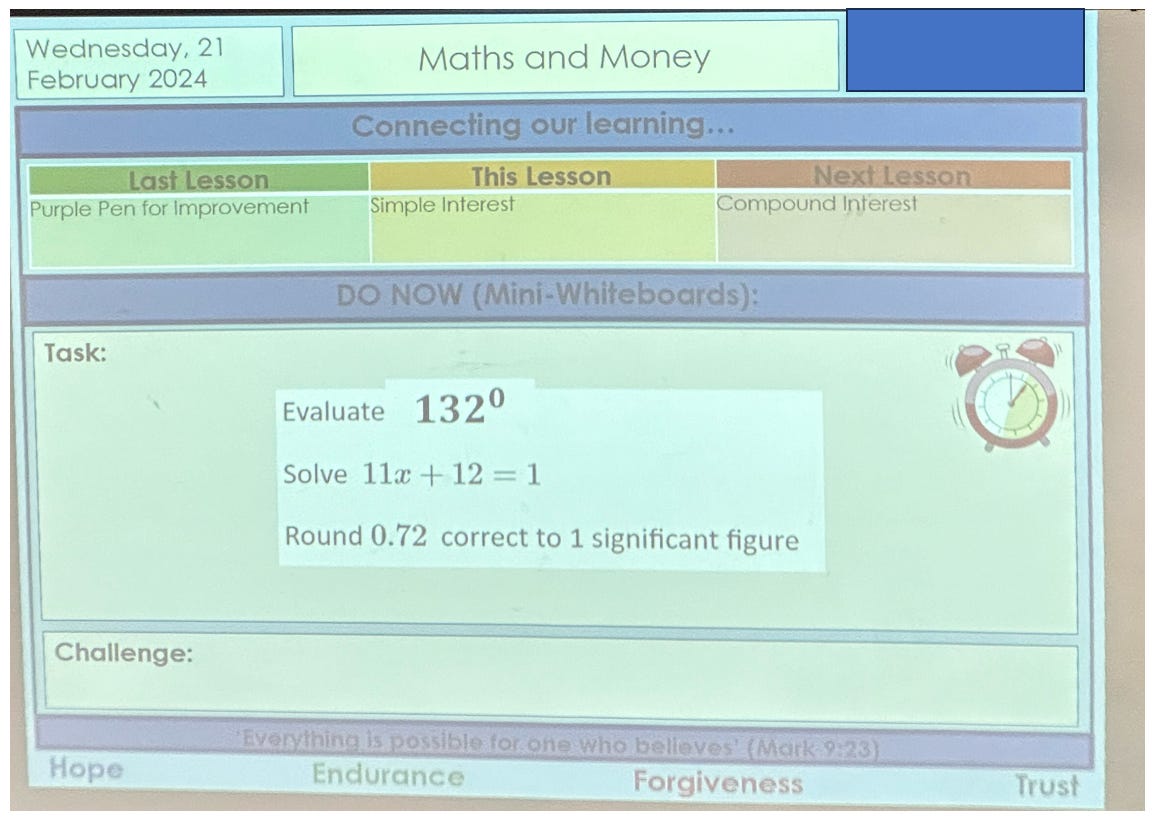 My lesson observation + coaching template