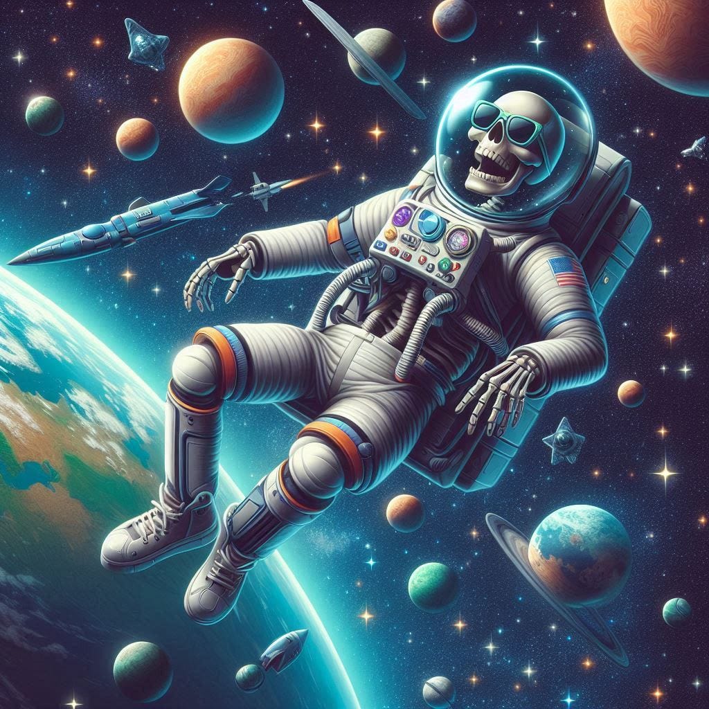 Astronauts lose 2% bone mass for every month they spend in space.