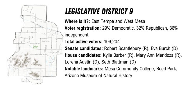 Candidate cards: Legislative District 9