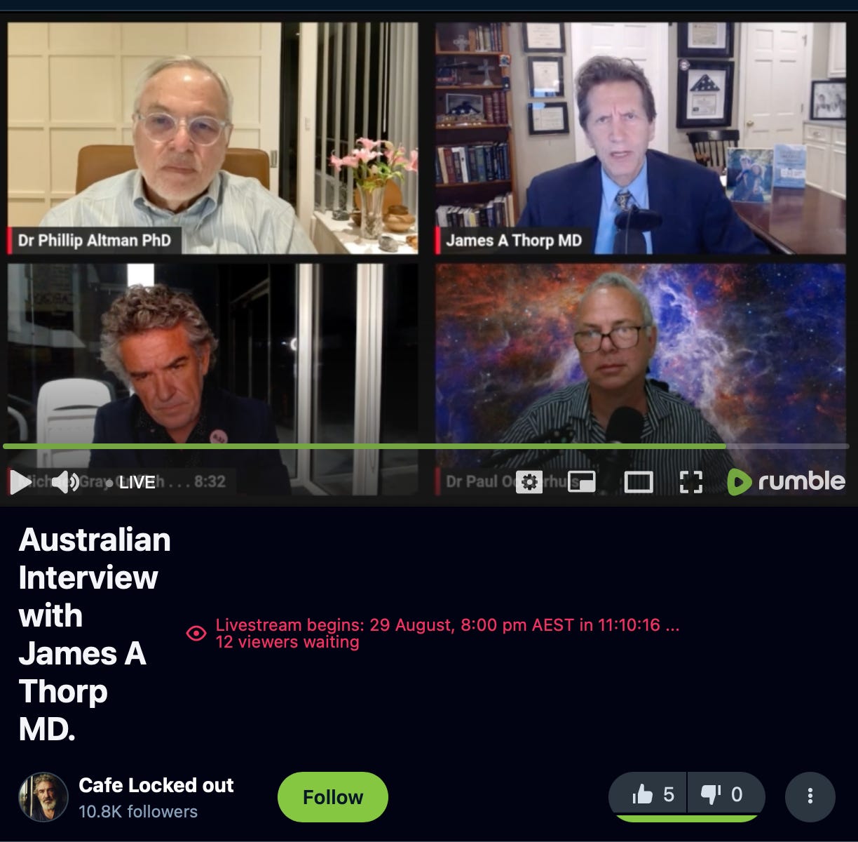 PREGNANCY WARNING FROM DR. JAMES THORP