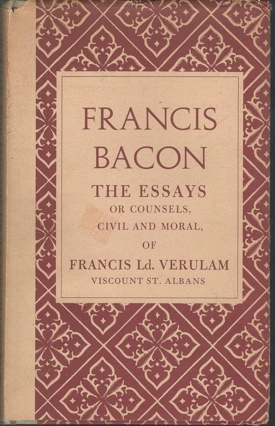 Issue 6: Appreciating the Work of Francis Bacon - Essays, Conciseness ...