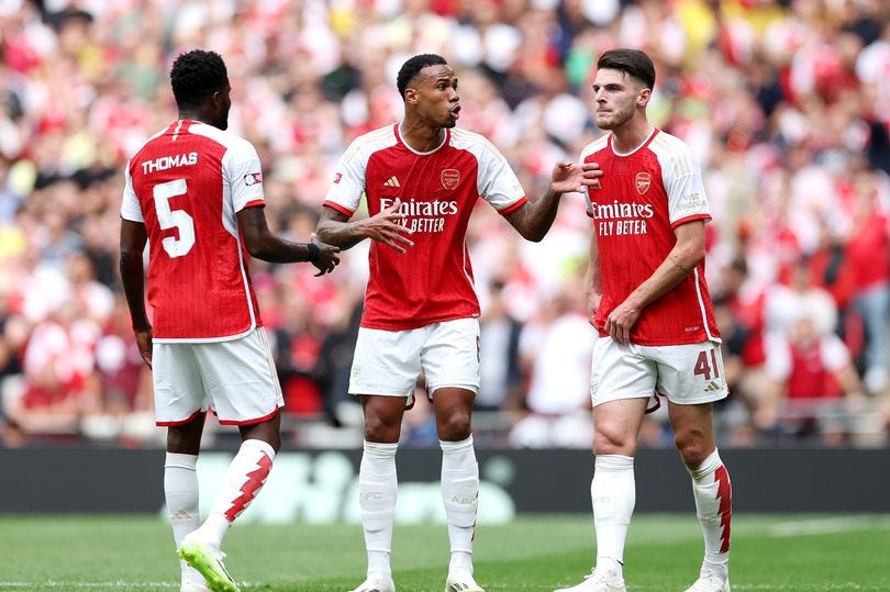 How far off is Declan Rice's passing from Thomas Partey?