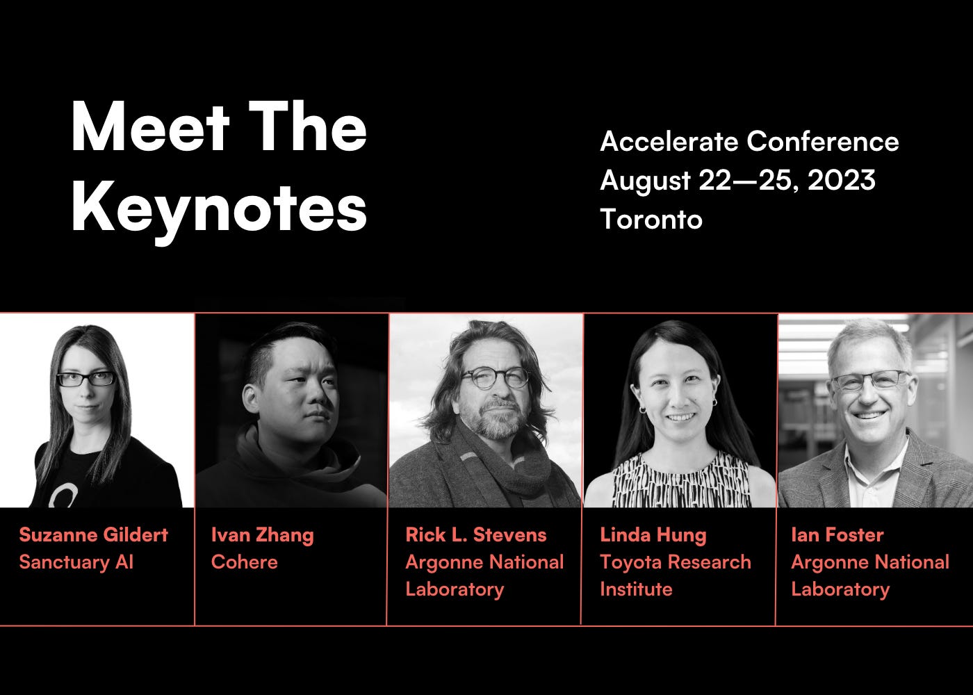 Meet our Accelerate keynotes – and abstract deadline extended!
