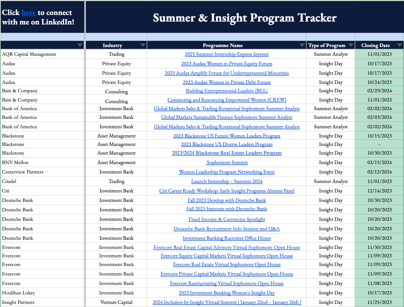 Rajvir's Substack: Finance Internship Job Board & Your Feedback!
