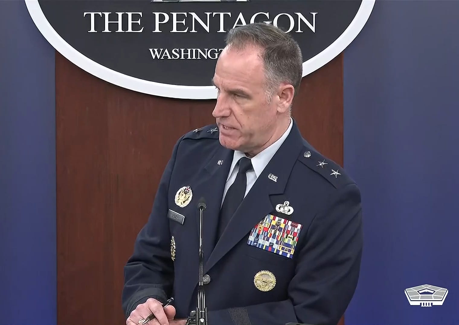Pentagon Press Secretary Maj. Gen. Pat Ryder Holds a Press Briefing