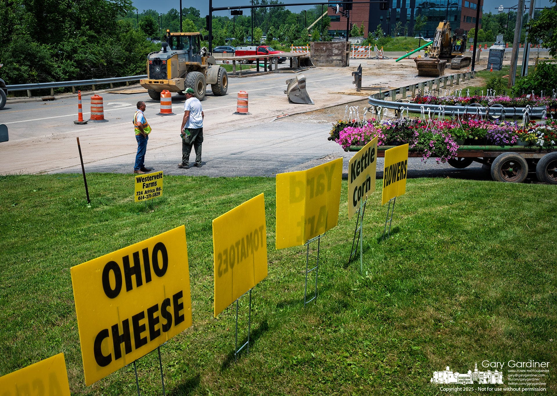 Tomatoes And Strawberries On Africa Road - by Gary Gardiner