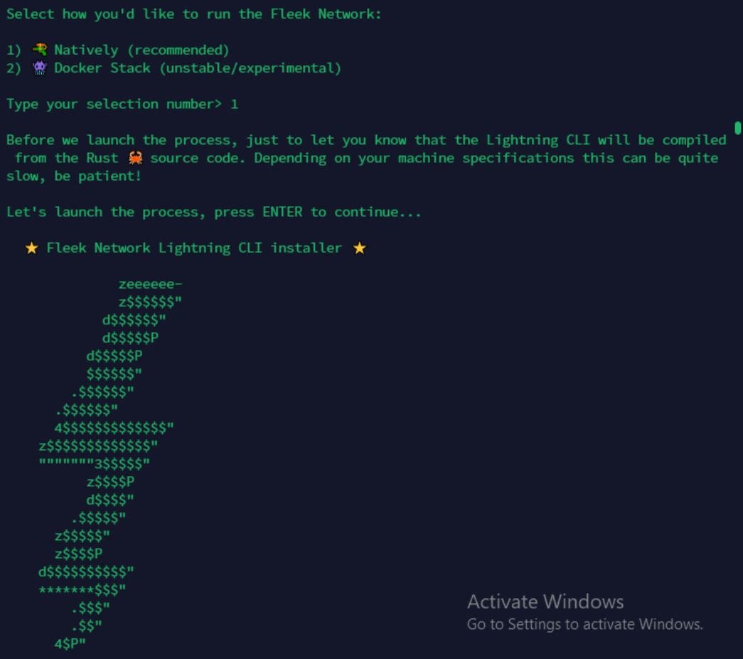 Guide To Run Node Validator Fleek By Vnbnode Group