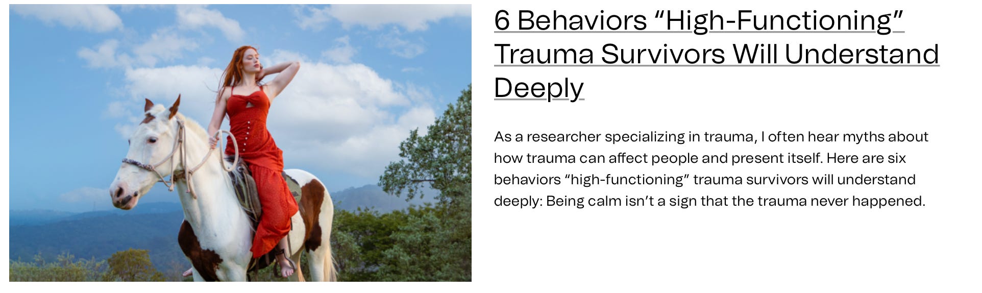 High-Functioning Trauma Survivors Will Understand These 6 Behaviors Deeply