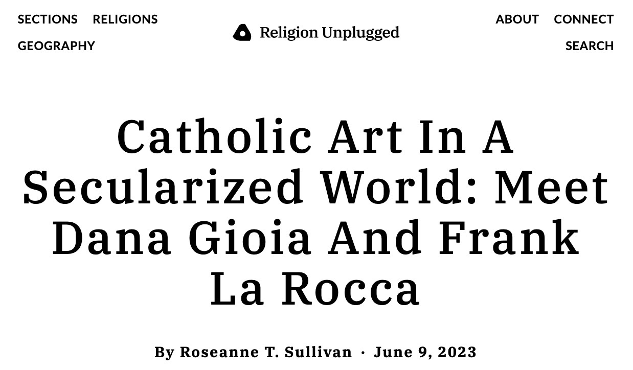 Big Story at ReligionUnplugged: Catholic Art In A Secularized World ...