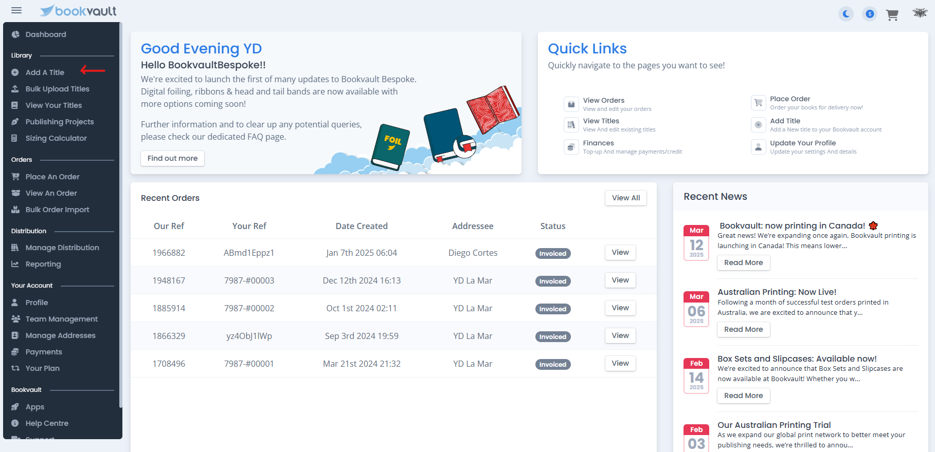 Bookvault POD - Raccoon Literary Gems