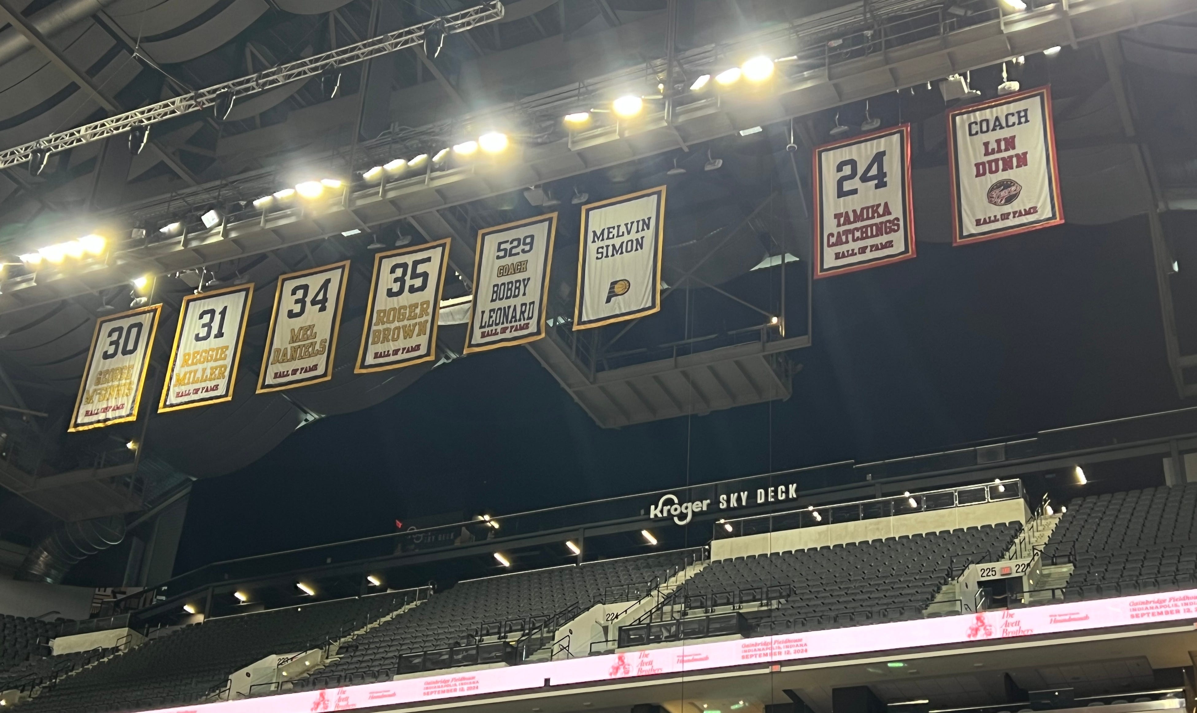 Pacers exec Jim Morris forever remembered with banner hanging in ...