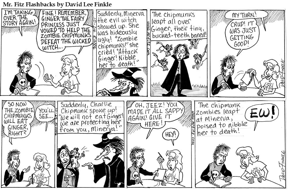 Spooky Story... Attack Chipmunks! - by David Finkle