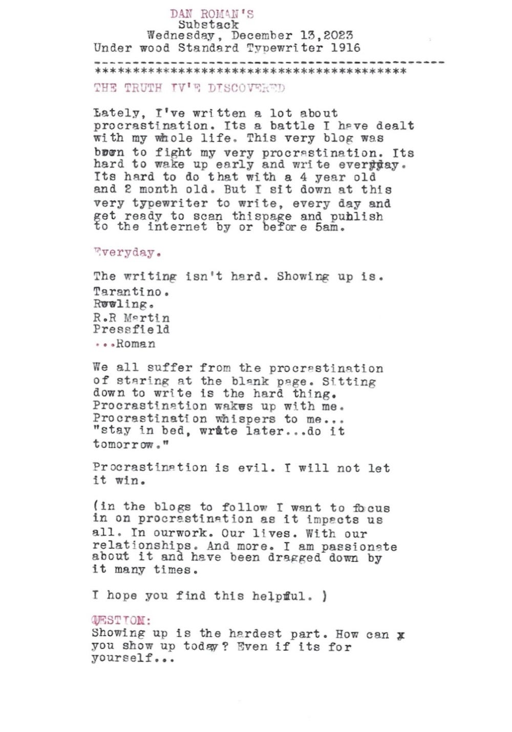 The Truth I've Discovered - Dan Roman's Substack