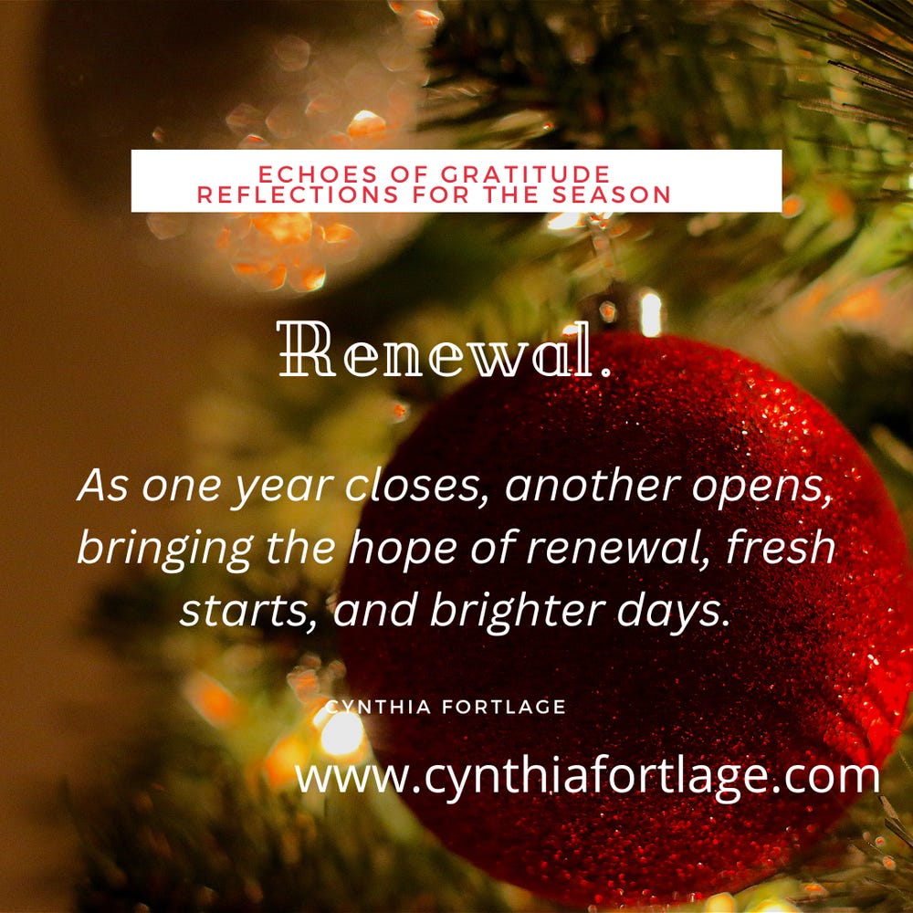A Time for Renewal: Embracing Fresh Starts