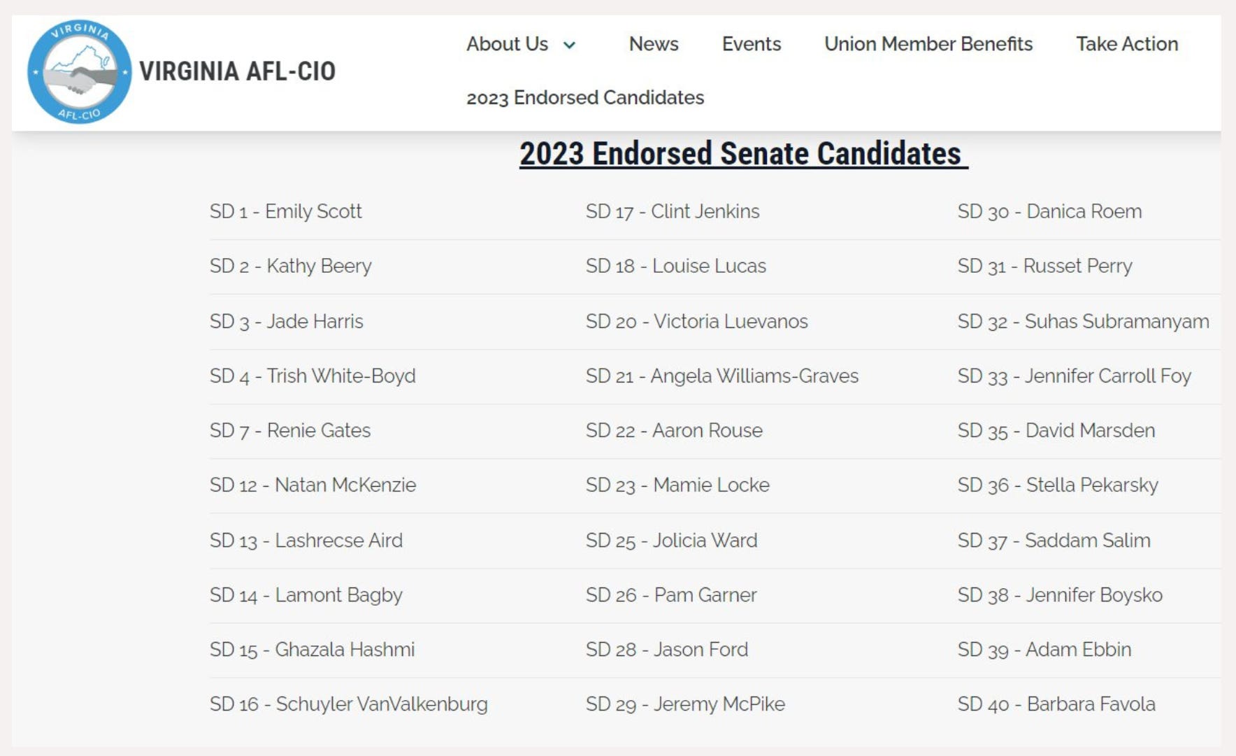 Virginia NAACP Backs Locke for Majority Leader, Did Virginia AFL-CIO ...