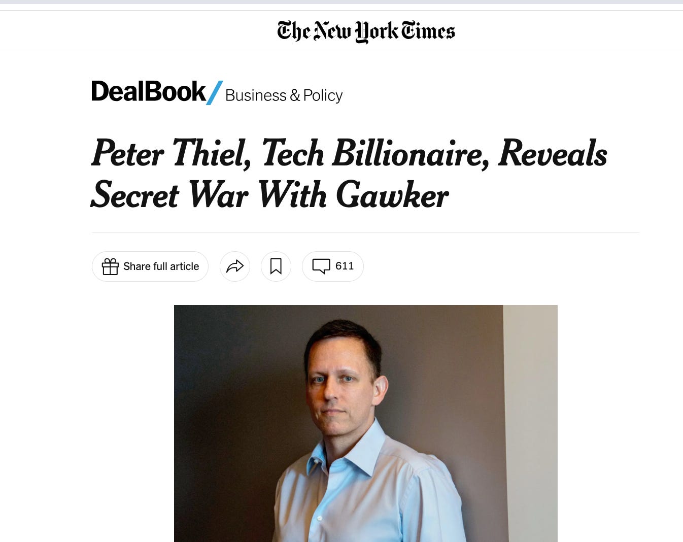 Peter Thiel - by Ann Coulter - Unsafe
