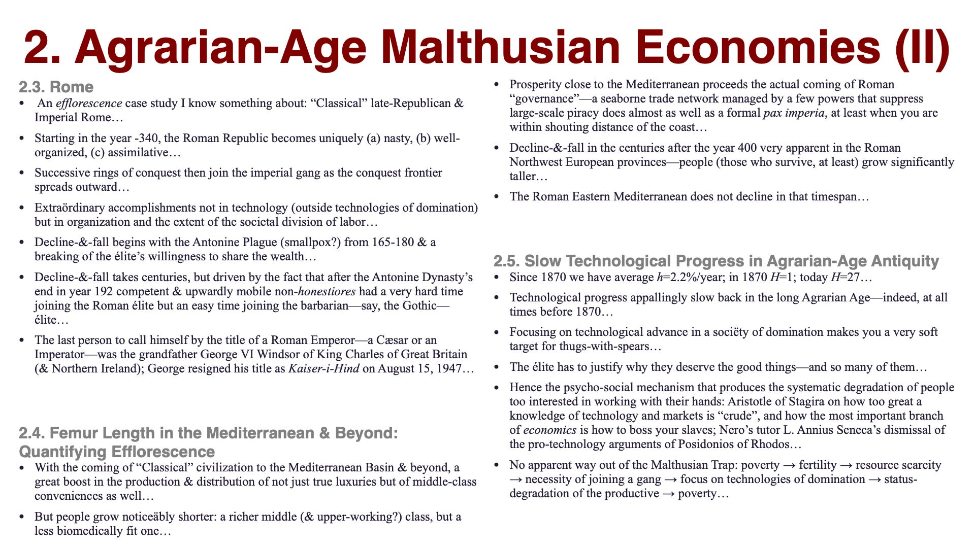 TWELVE SLIDES: The History of Economic Growth :: (Roughly) Seven ...