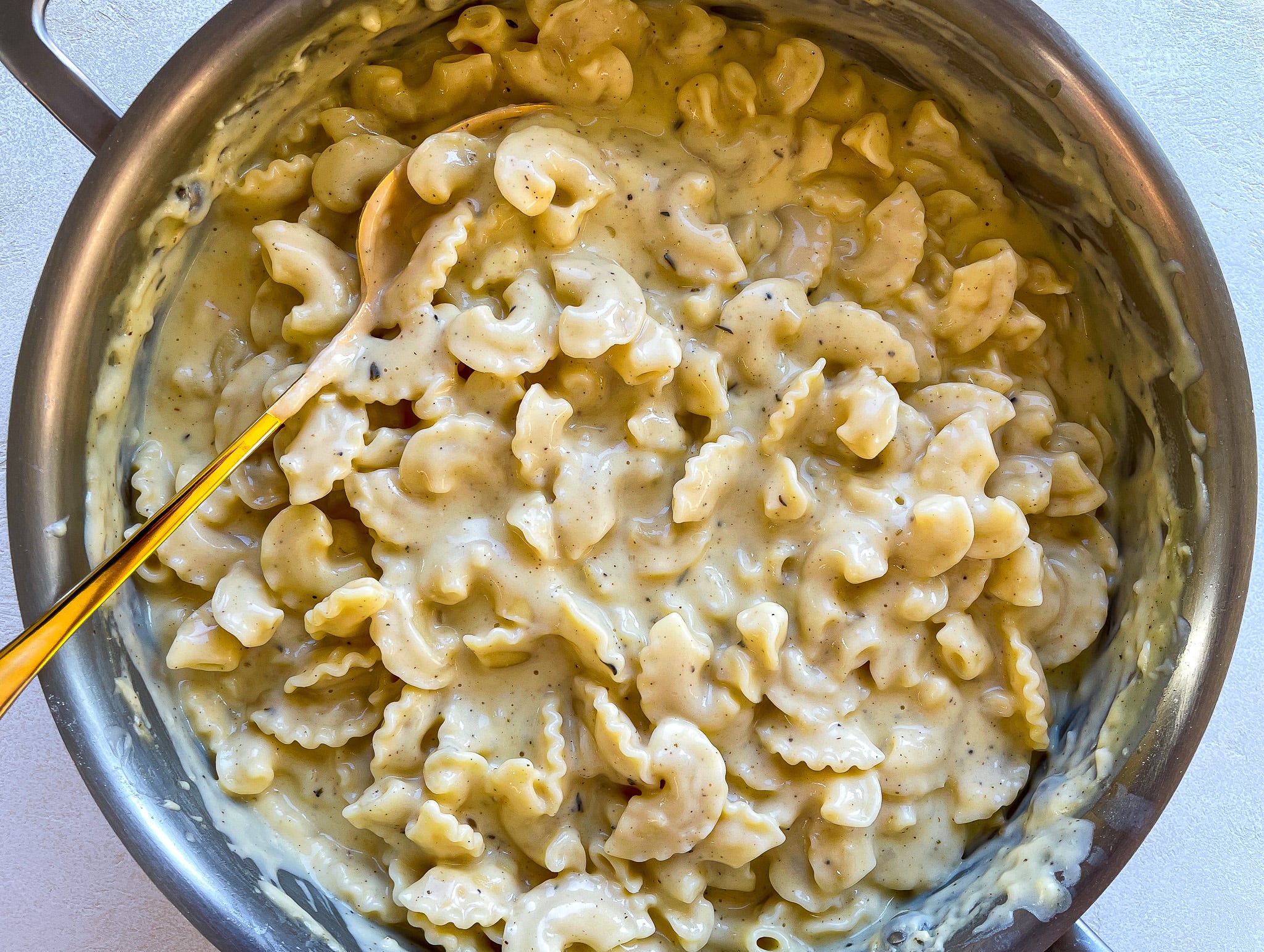 stuffing mac & cheese - by Meryl Feinstein