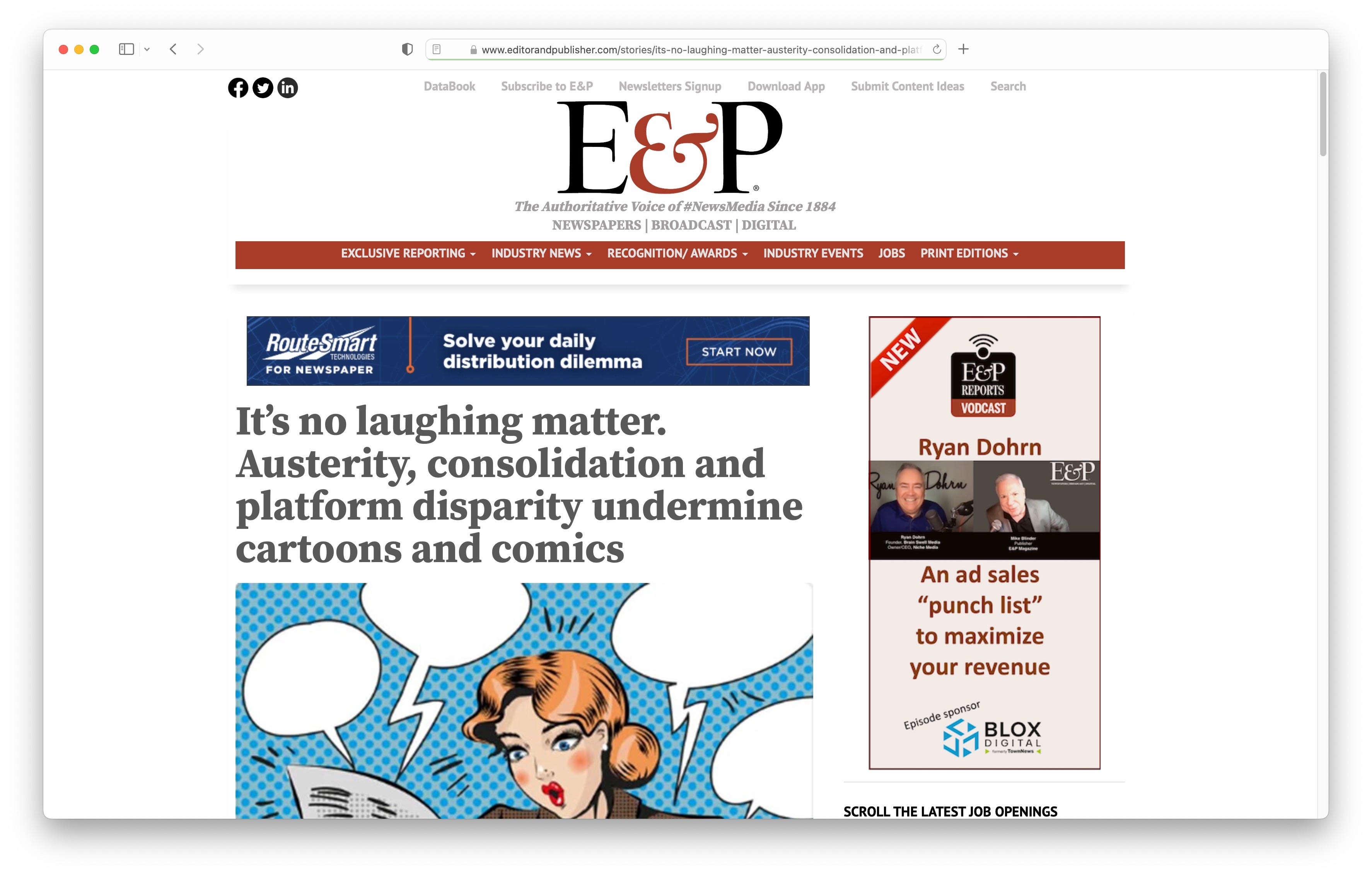 It’s no laughing matter. Austerity, consolidation, and platform ...