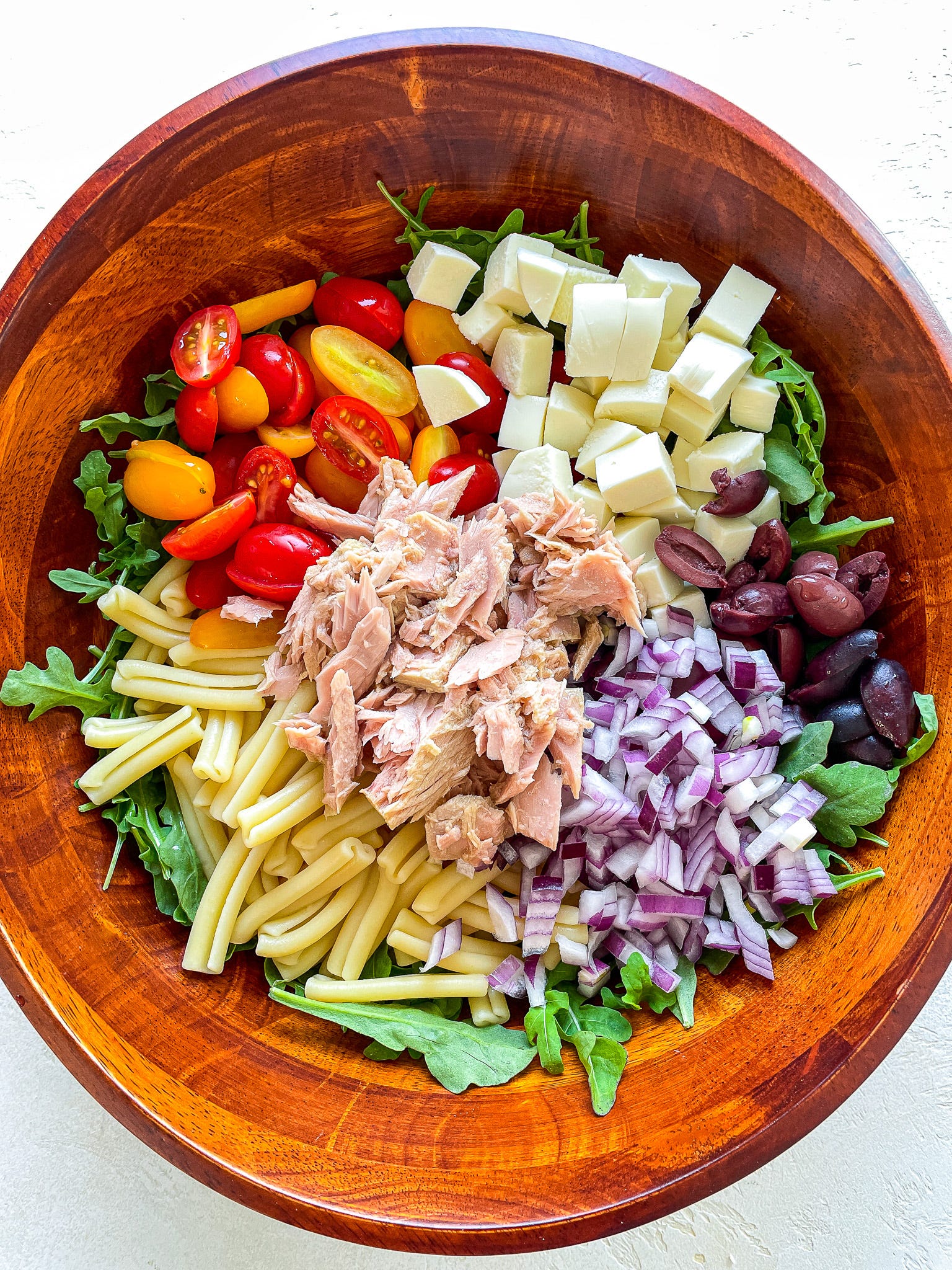 spicy(ish) tuna pasta salad - by Meryl Feinstein