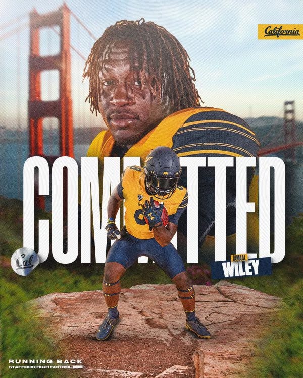 Cal lands its first 2024 running back commit in Jamaal Wiley