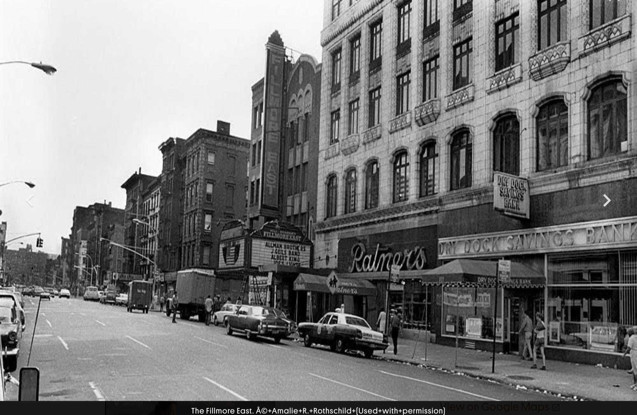 At Fillmore East as an Artistic Statement