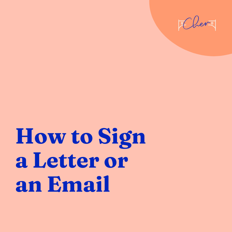 How To Sign A Letter Or An Email In Italian By Cher Hale