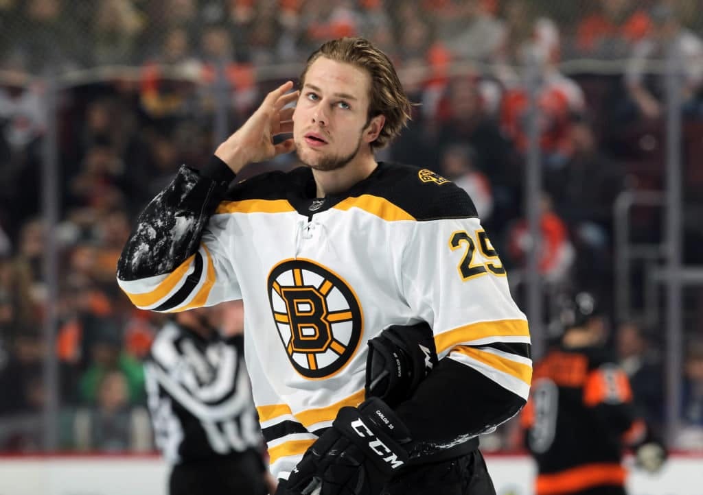 Brandon Carlo is playing the best hockey of his career