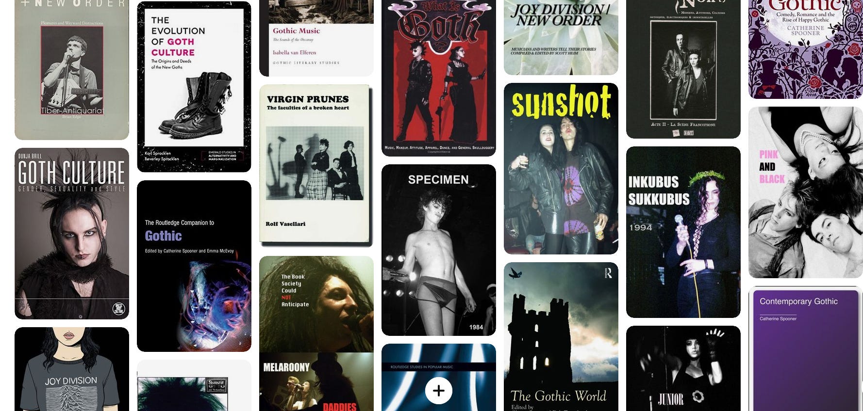 GOTH BOOKS BOARD COMPLETED - Mick Mercer's Panache