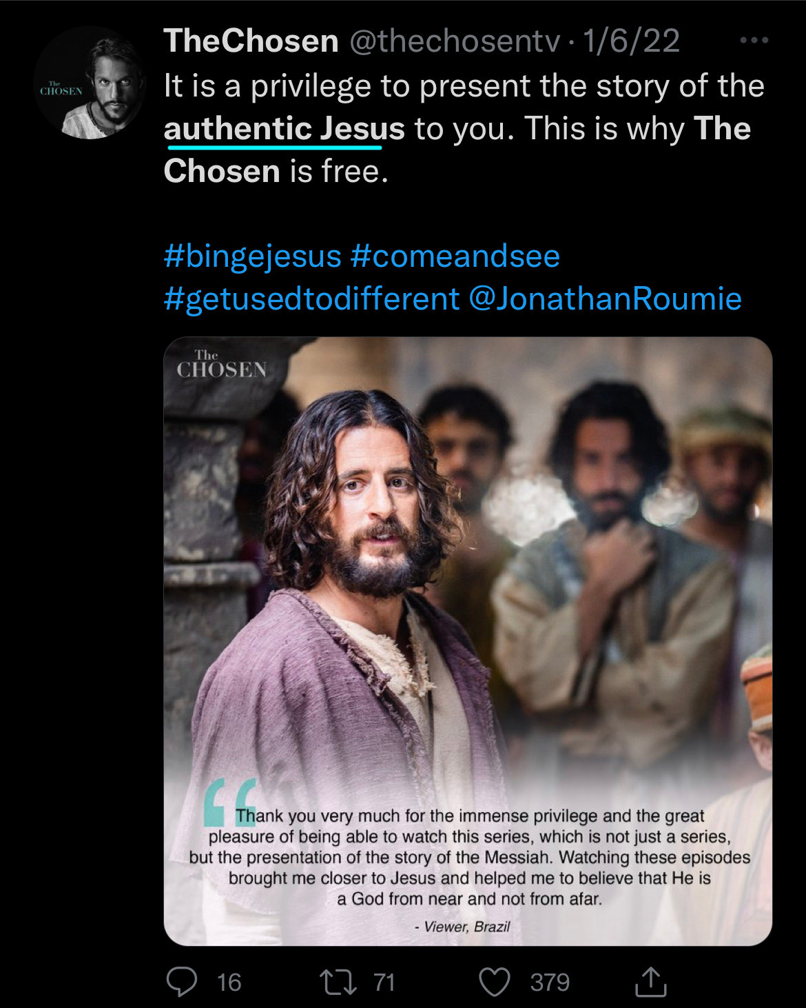 The Chosen, the Mormons, & the Authentic Jesus