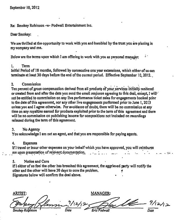 Smokey Robinson testifies in civil trial with Eric Podwall