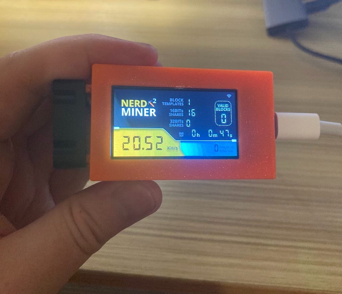 Lottery Mining: How I Solo Mine Bitcoin With A Nerdminer