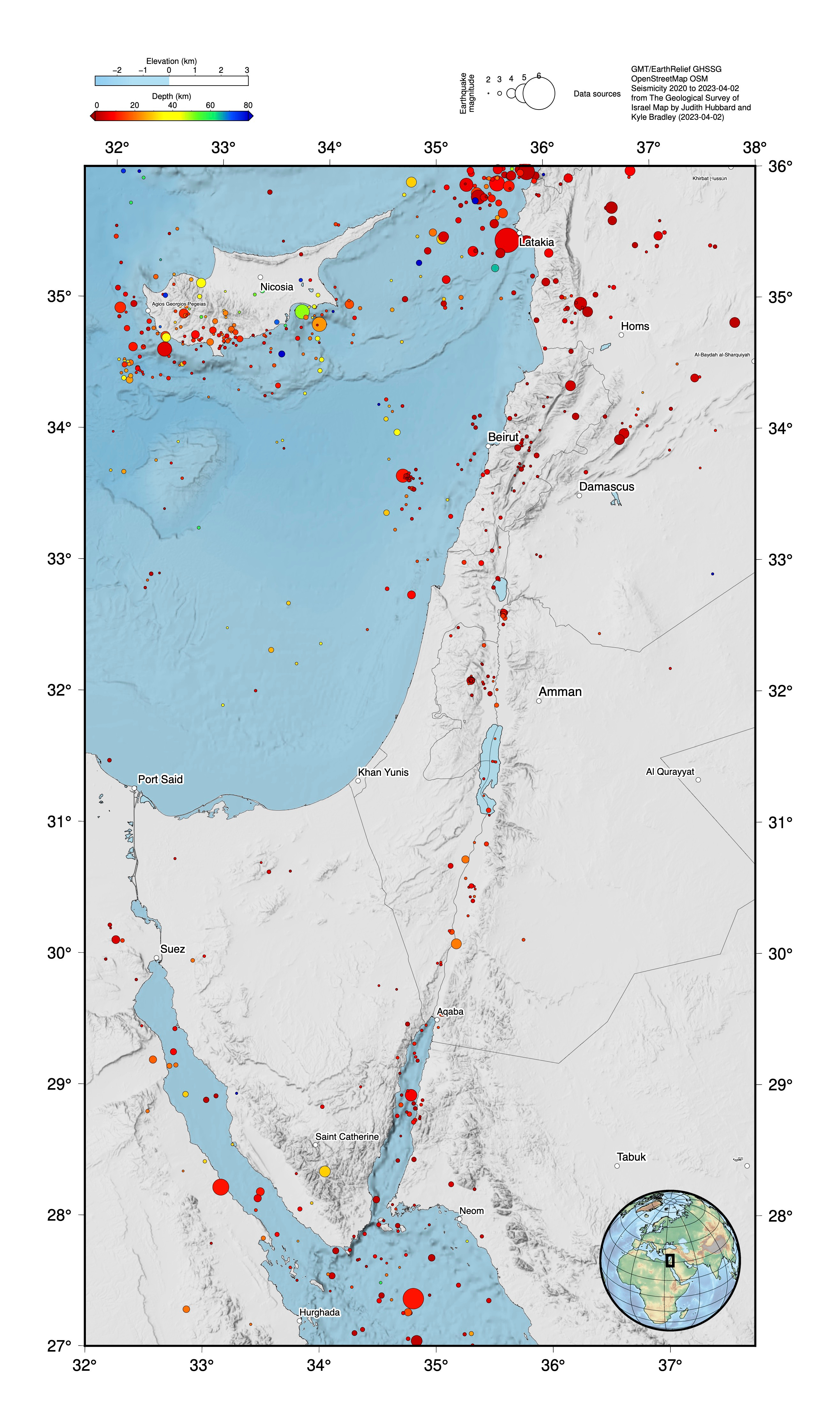 Feb. 6 Turkey-Syria earthquake triggered seismicity on Dead Sea Fault