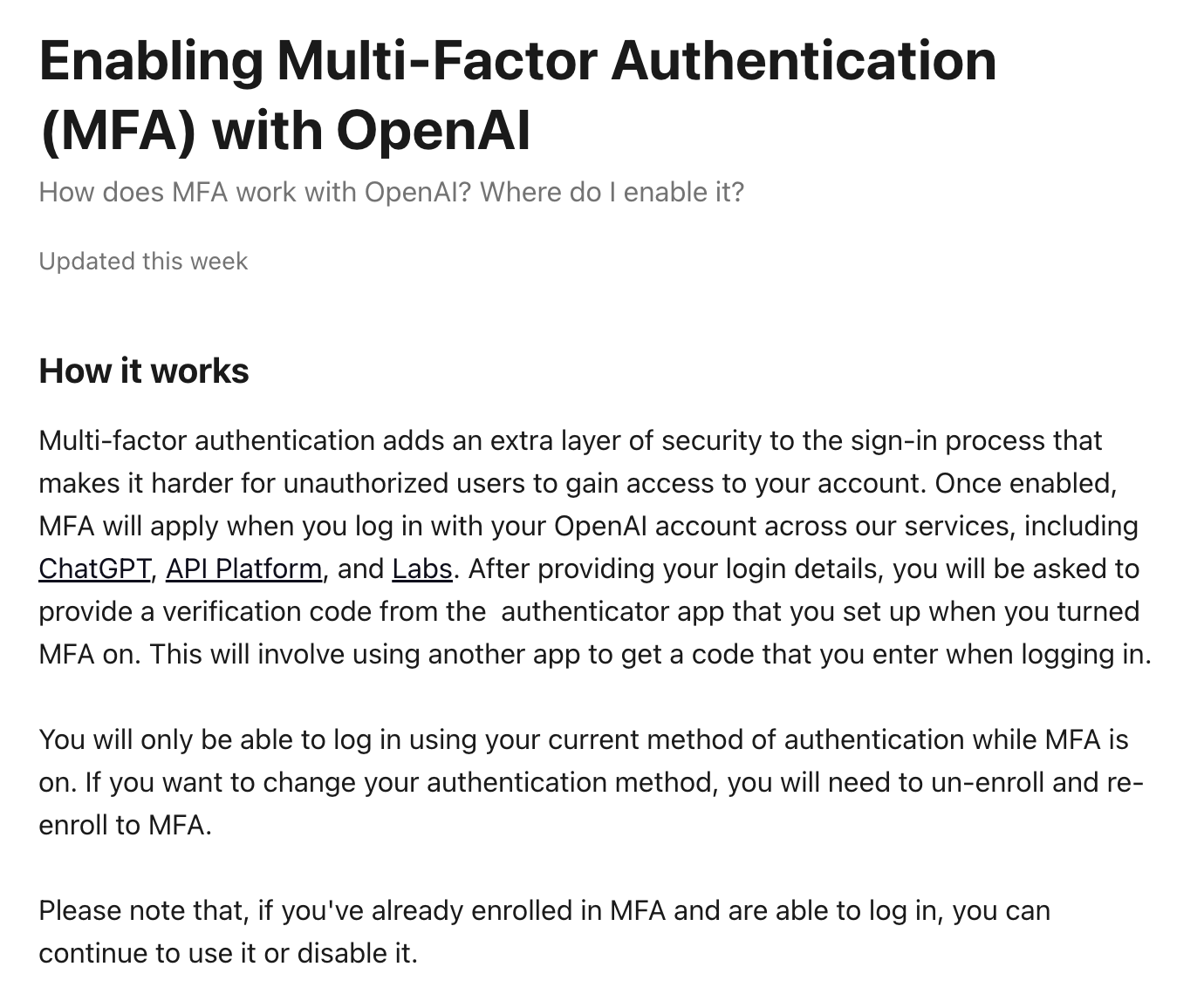 OpenAI Introduces Multi-Factor Authentication for AI Conversations