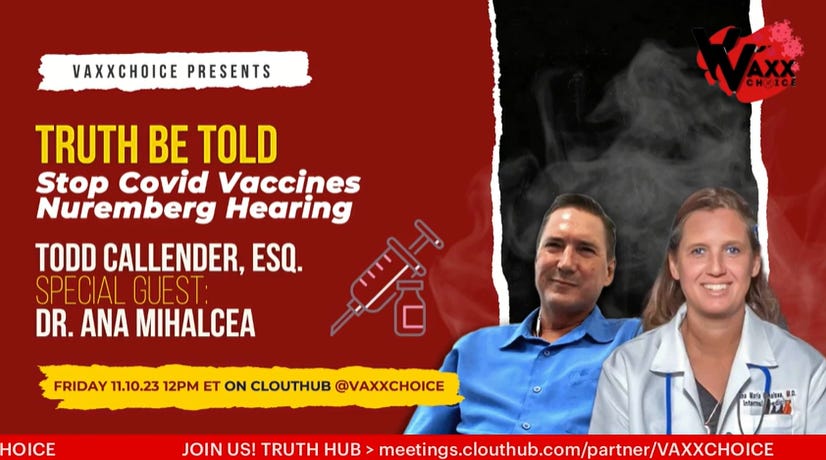 Stop COVID Vaccines Nuremberg Hearing Follow Up- Rubbery Clots And ...