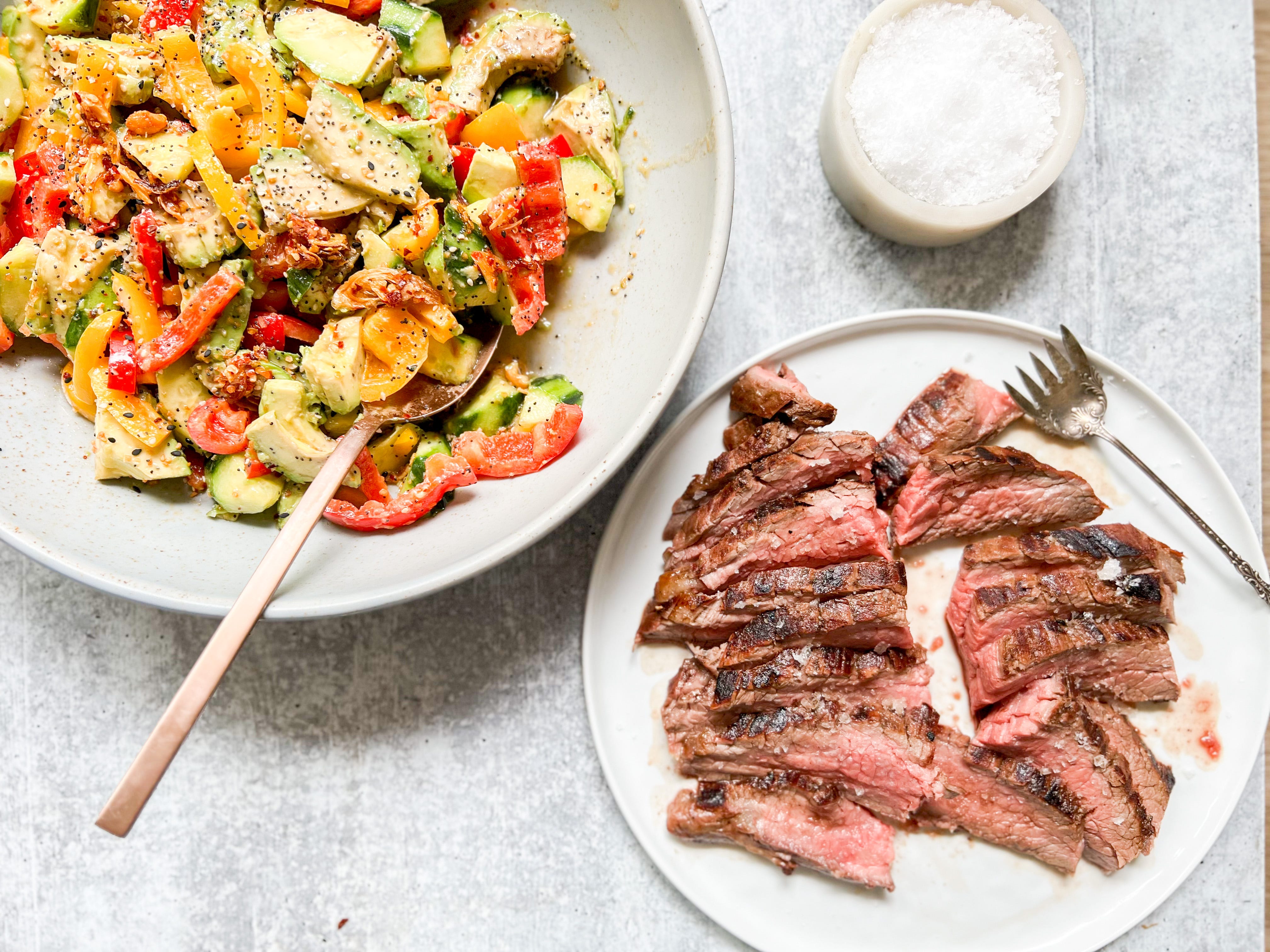 sesame-ginger grilled steak - by Caroline Chambers