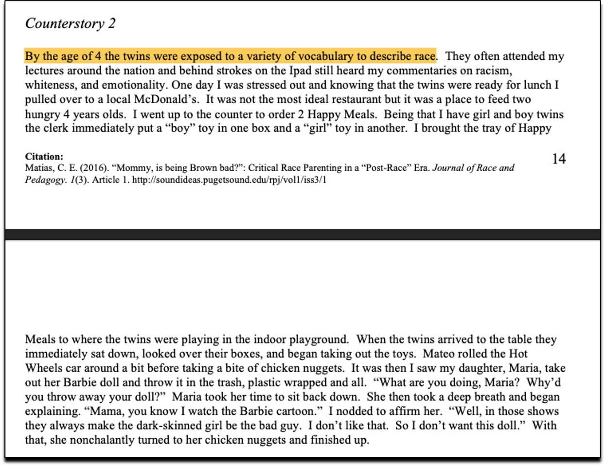 Critical Race Parenting: Race Essentialism for Kids