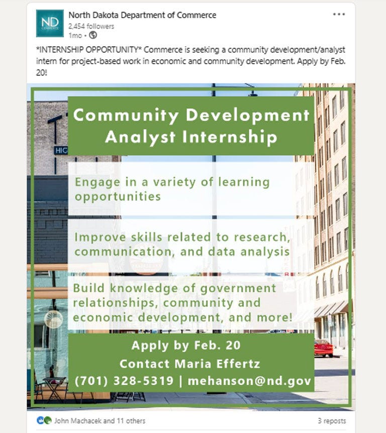 North Dakota is Asking for Hundreds of Support FTEs & Interns, while ...