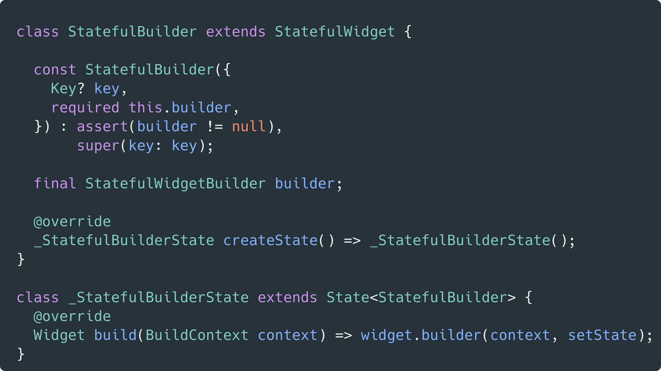 My Notes on Using the StatefulBuilder Widget