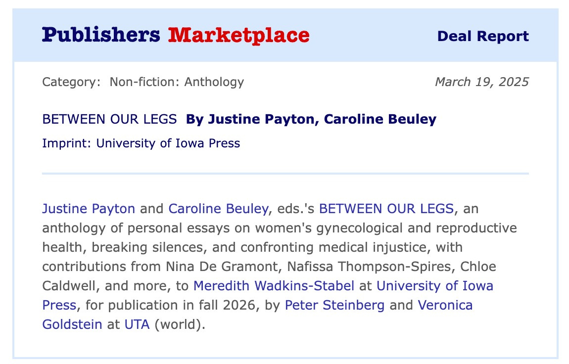 How We Got a Book Deal - by Caroline Beuley