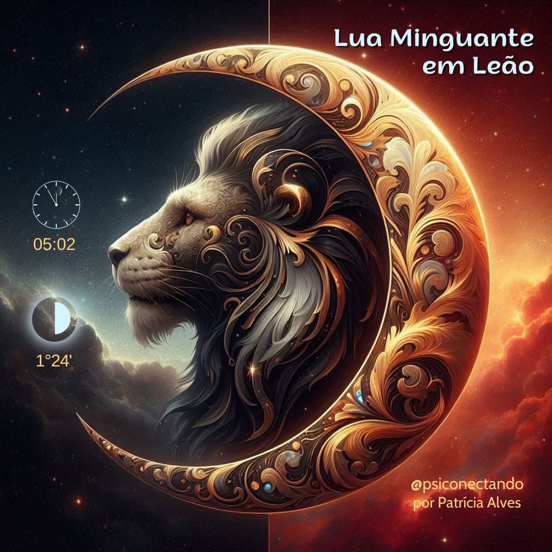 Lua Minguante em Leão: a alegria do compartilhar