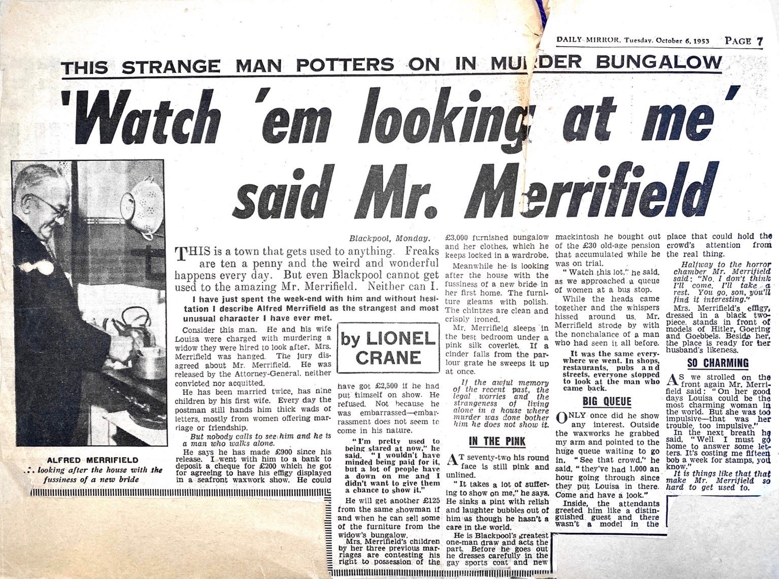 The strange case of Louisa Merrifield: 2 - by Robin Jarossi